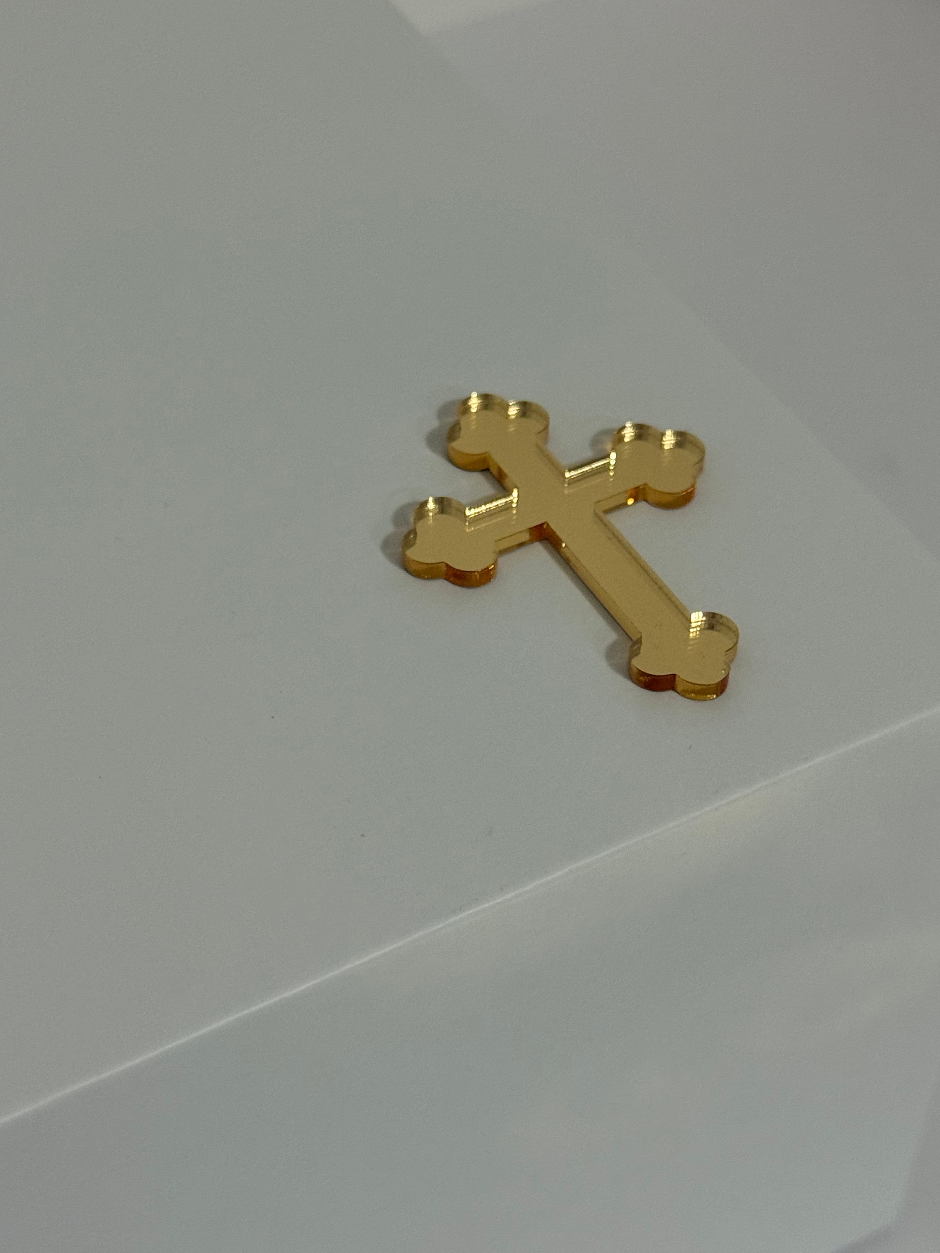 Orthodox Single-Layer Acrylic Cross – Christening Box Keepsake & Decor ...