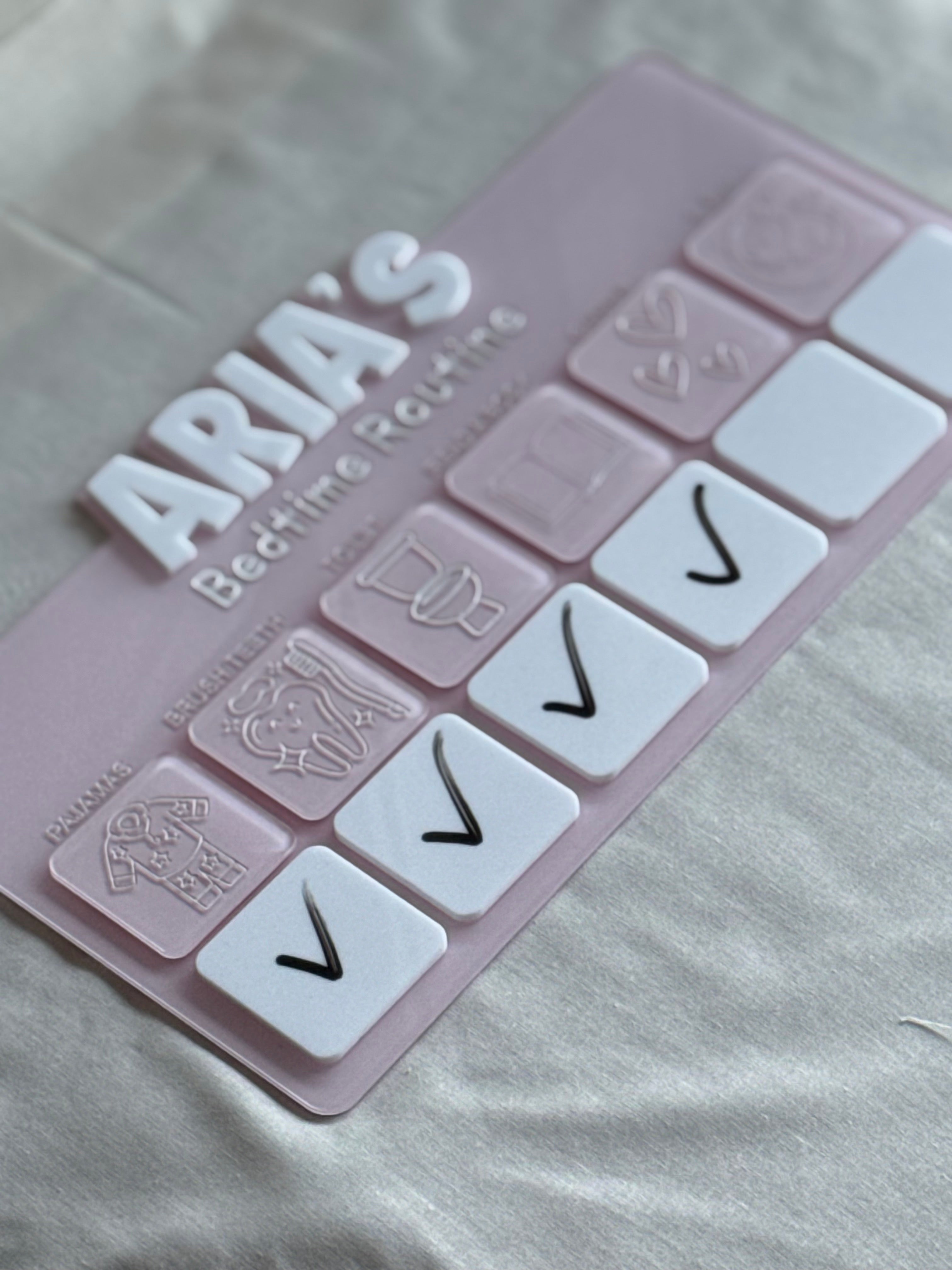 Personalised Bedtime Routine Board- Routine Chart – Superbubs